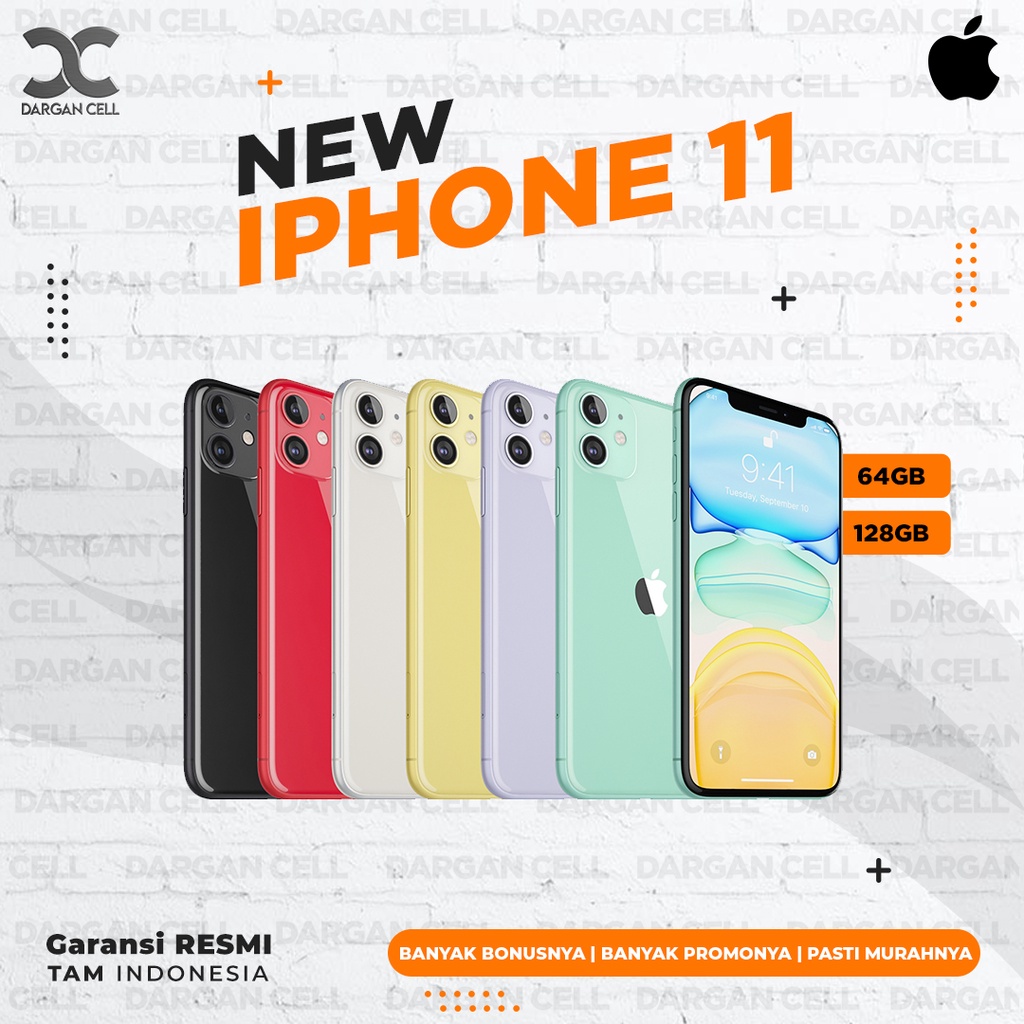 Jual IPHONE 11 64GB 128GB BARU GARANSI RESMI 1 TAHUN | Shopee Indonesia