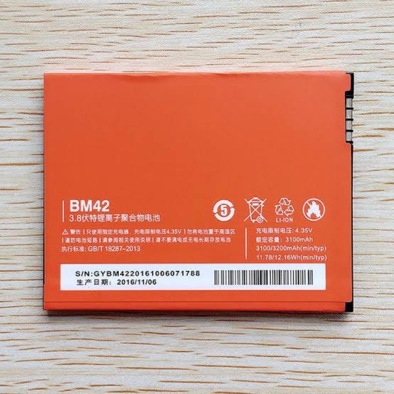 Jual Batterai Xiaomi Redmi Note / BM 42 Original Baterai BM42 | Shopee ...