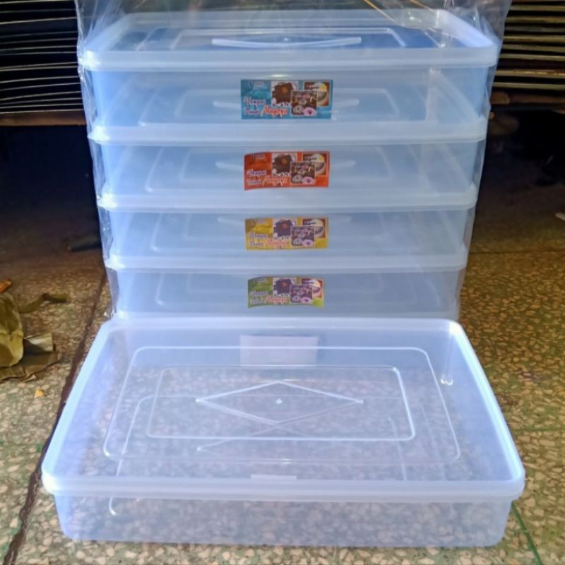 Jual TEMPAT DONAT BOX DONAT KOTAK DONAT PLASTIK DONATSU | Shopee Indonesia