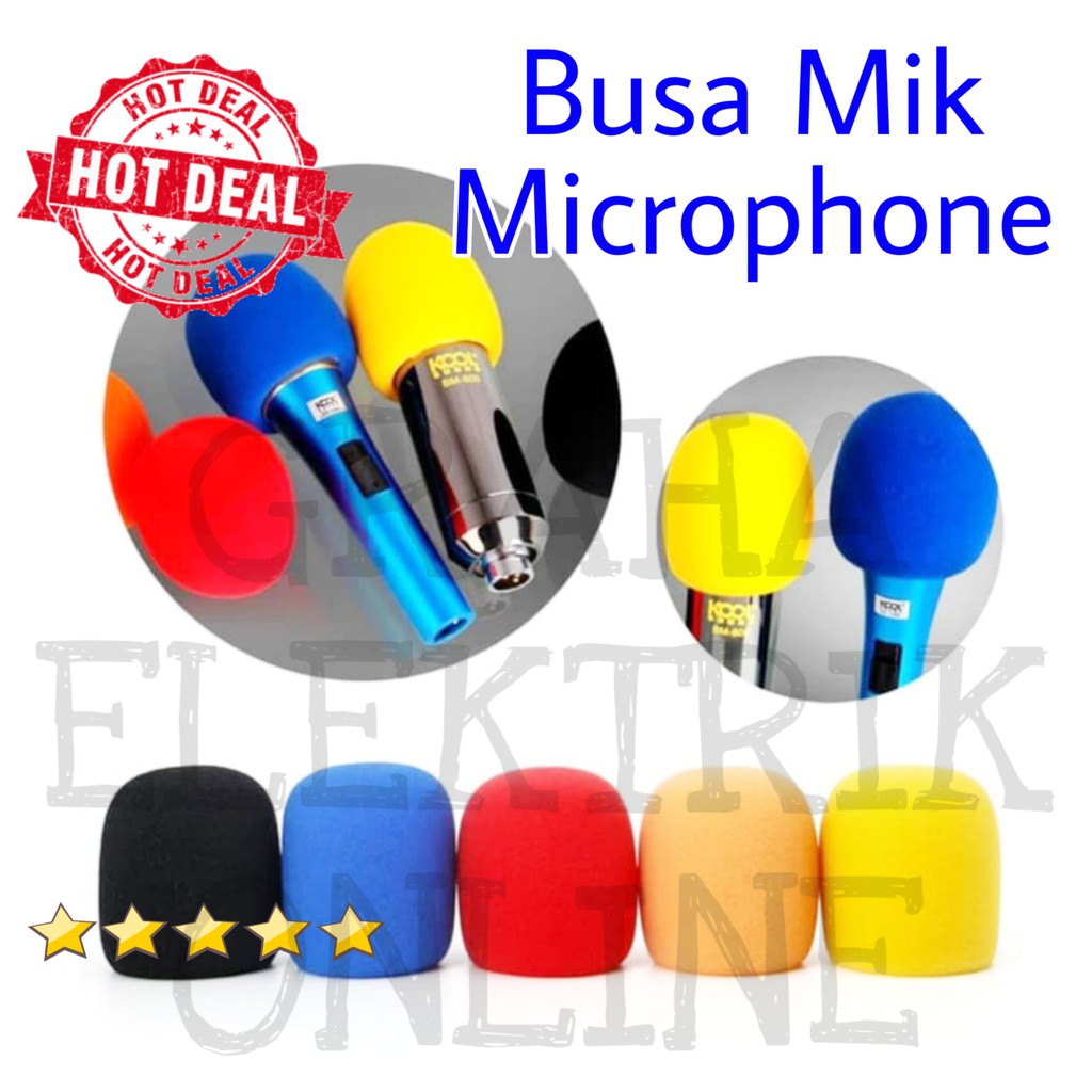 Jual Busa Mic Tebal I Busa Spon Mik I Busa Sarung Foam Microphone ...