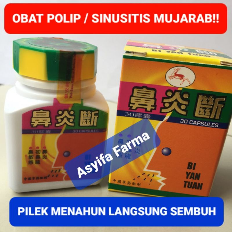 Jual Obat Polip Hidung / Obat Sinusitis Paling Ampuh Dan Mujarab BI YAN TUAN | Shopee Indonesia