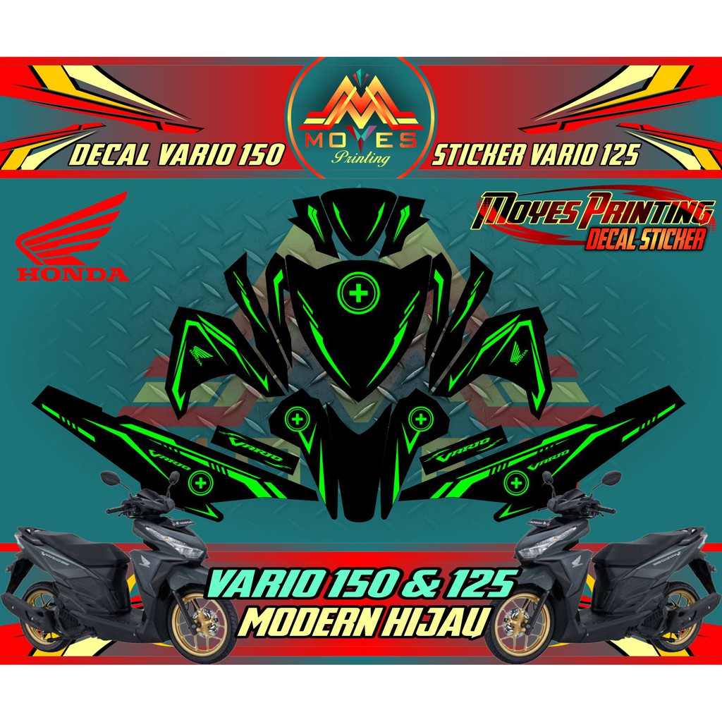 Jual Sticker Full Body Honda Vario 125 Decal Stiker Motor Vario 150 ...