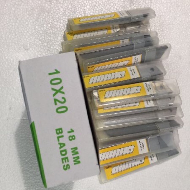 Jual Mata Cutter Refil Cutter Ukuran Jumbo 1pack Isi 10pcs | Shopee ...