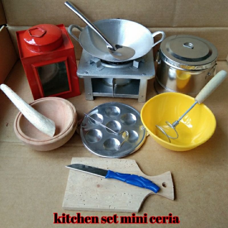 Jual Kitchen Set Mainan / Mainan Masak Masakan Jadul Mini Paket Ceria ...
