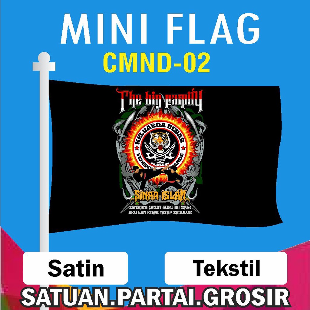 Jual BENDERA PENCAK SILAT CIMANDE / MINI FLAG PENCAK SILAT HARIMAU ...
