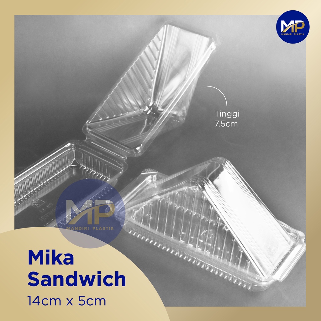 Jual Mika Tray Sandwich / Mika Roti Tawar Lapis -50pcs | Shopee Indonesia