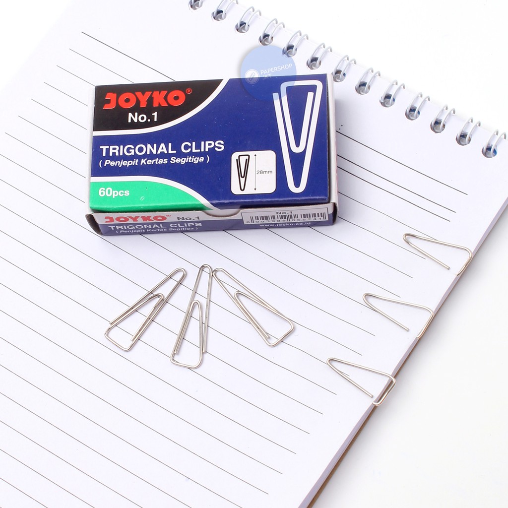 Jual JOYKO - trigonal paper clip no.1 klip kertas - pack | Shopee Indonesia