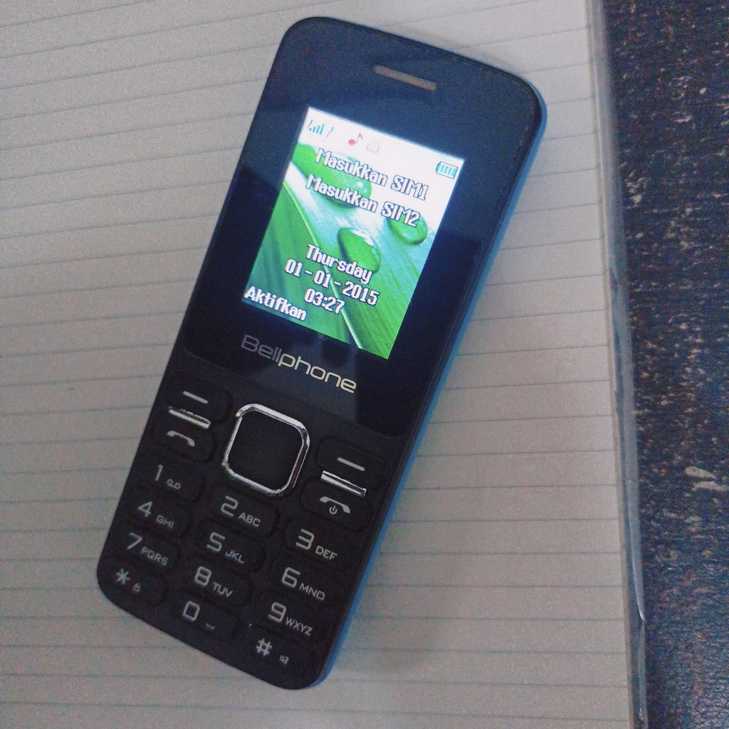 Jual Handphone Bellphone BP-127 Bold biru Hp Murah Dual Sim Card Fm ...