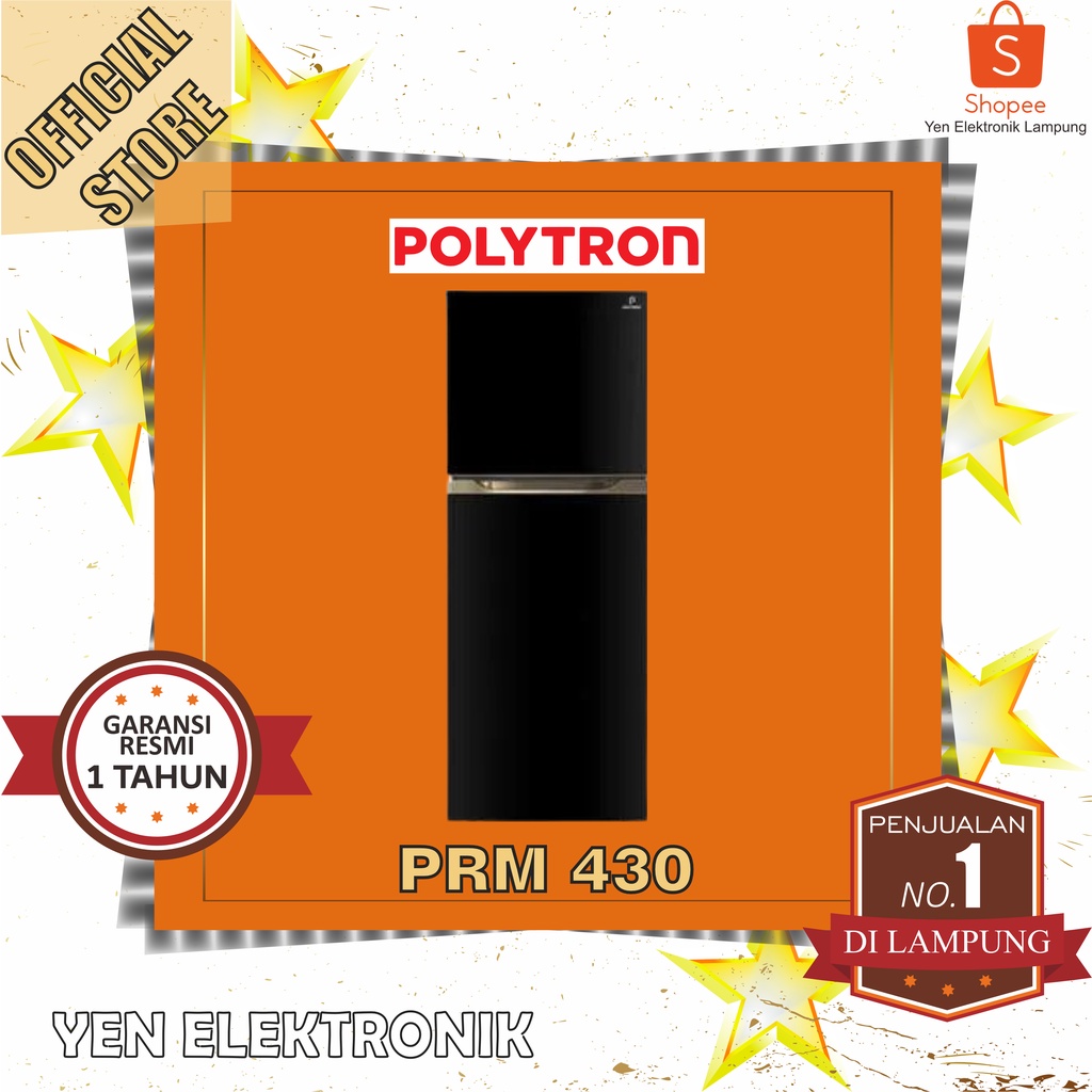 Jual Kulkas Polytron PRM 430 Kulkas 2 Pintu New Belleza Garansi Resmi ...