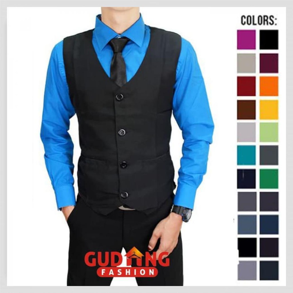 Jual Rompi Formal Pria Rom 485 - Hitam | Shopee Indonesia