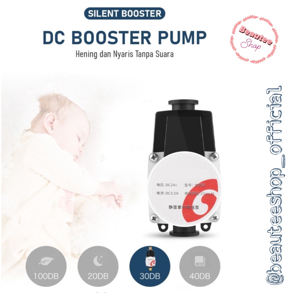 Jual POMPA BOOSTER SHOWER KERAN Pendorong Air Mini Otomatis DC Motor ...