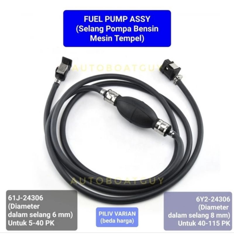 Jual Selang Bensin Mesin Tempel ( Outboard Motor Fuel Primary Pump ...