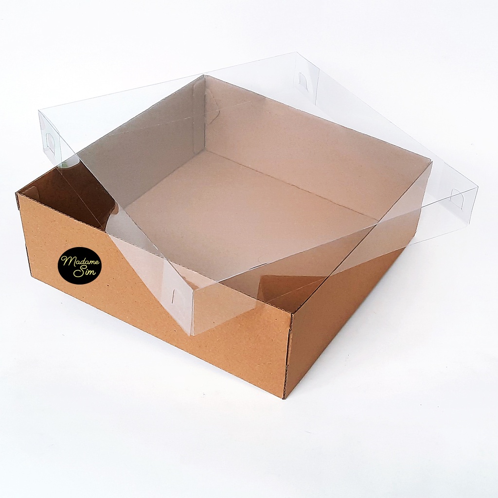 Jual BOX MIKA - DUS KUE - KOTAK - KARDUS 25x25x9 (ISI : 10 PCS ...