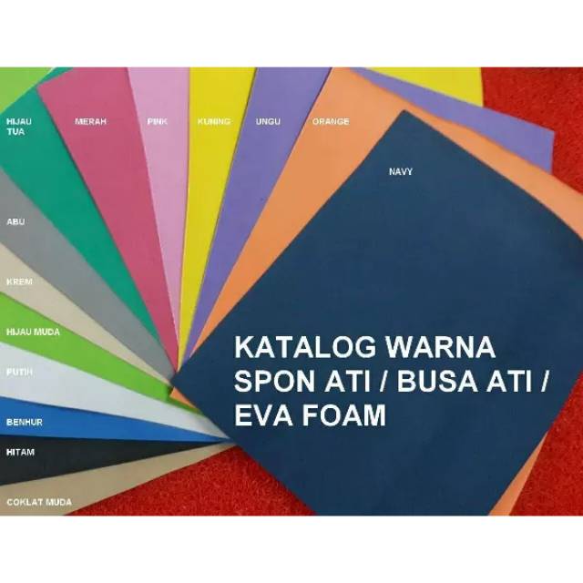 Jual BUSA HATI SPON EVA TEBAL 2MM ORIGINAL UKURAN 1,2MX2M | Shopee ...