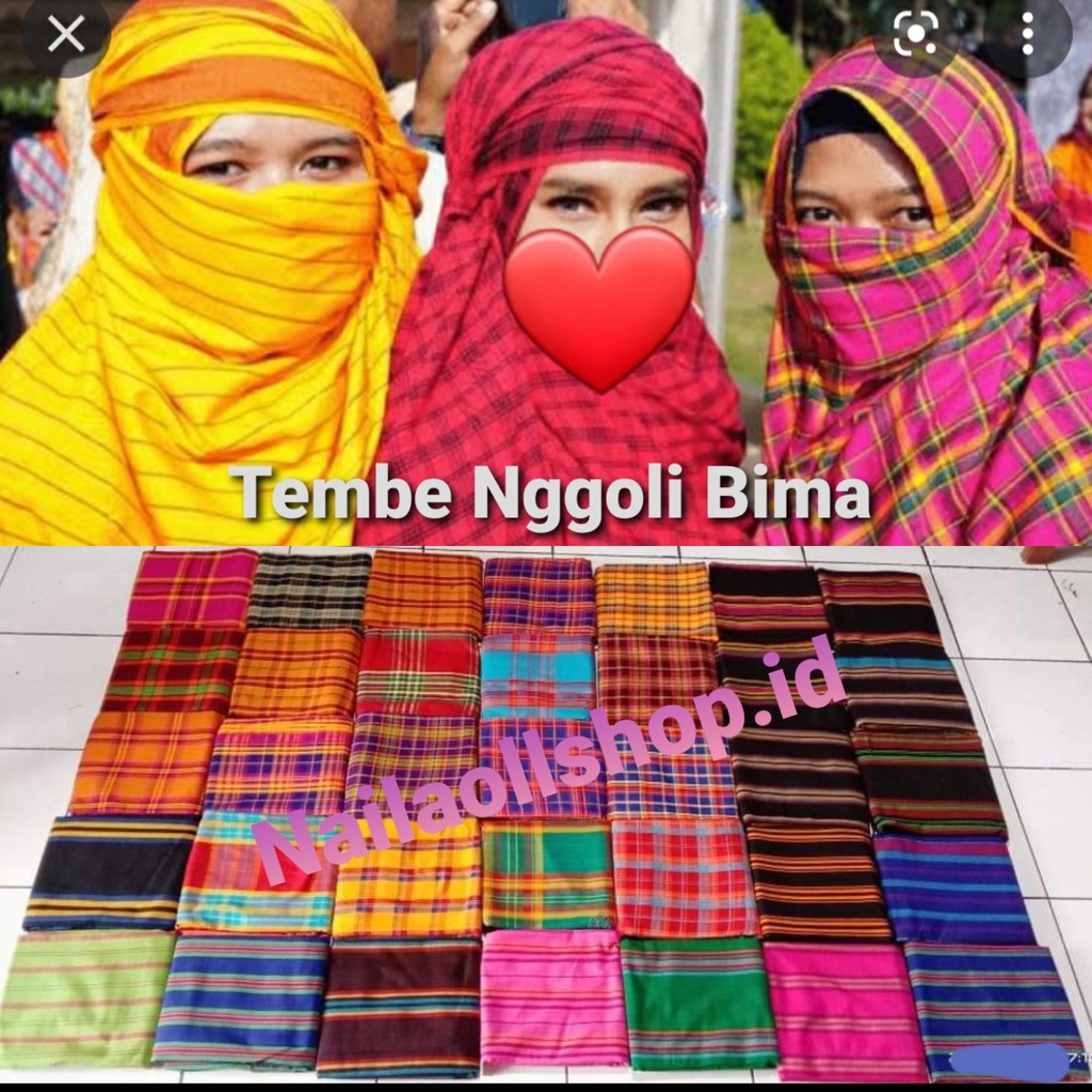 Jual Sarung tenun bima / tembe nggoli / tembe salungka / kain tenun ...