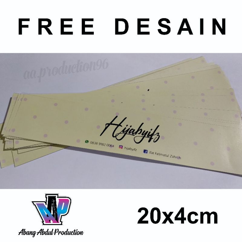 Jual ROLL HIJAB / PENGIKAT HIJAB / LABEL HIJAB CUSTOM | Shopee Indonesia