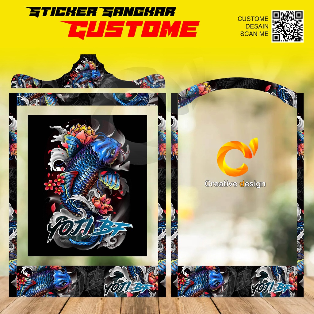 Jual STICKER SANGKAR KOTA KOI CUSTOM | Shopee Indonesia