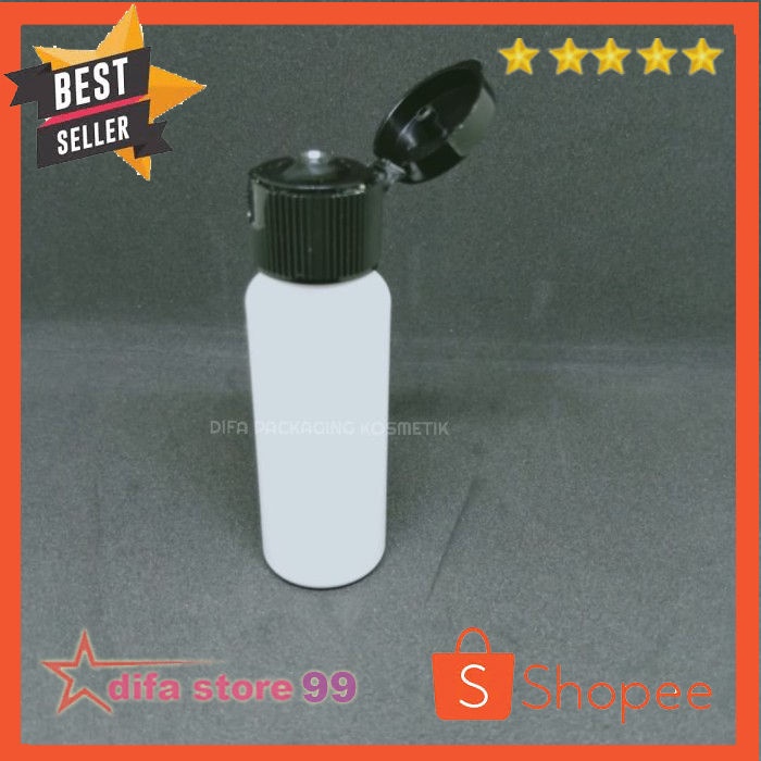 Jual Botol fliptop 20ml hitam putih ( Paket isi 10 pcs ) | Shopee Indonesia