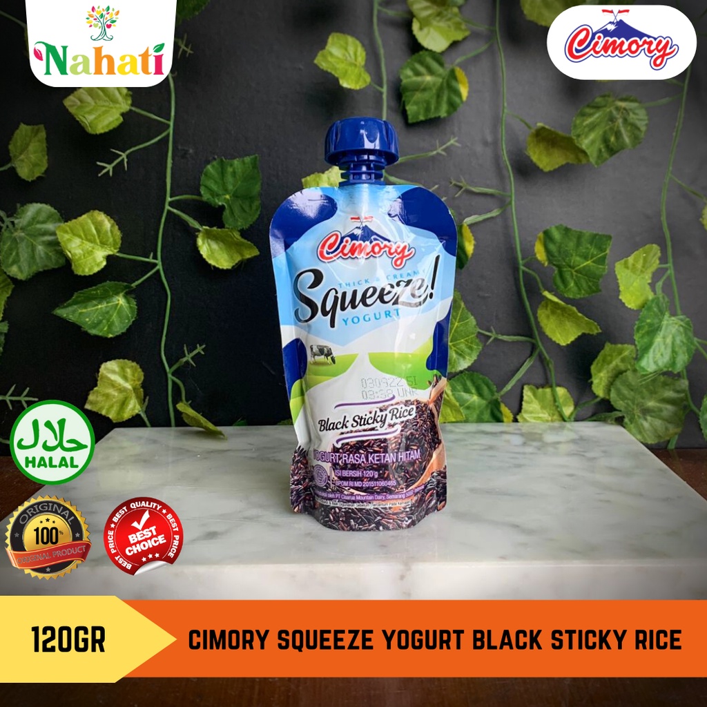 Jual Cimory Squeeze Black Sticky Rice Yogurt 120ml- Yogurt Rasa Ketan ...