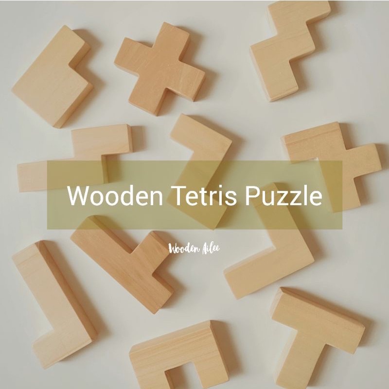 Jual Wooden Tetris Puzzle / Puzzle Block / Tetris Game Board by Wooden ...