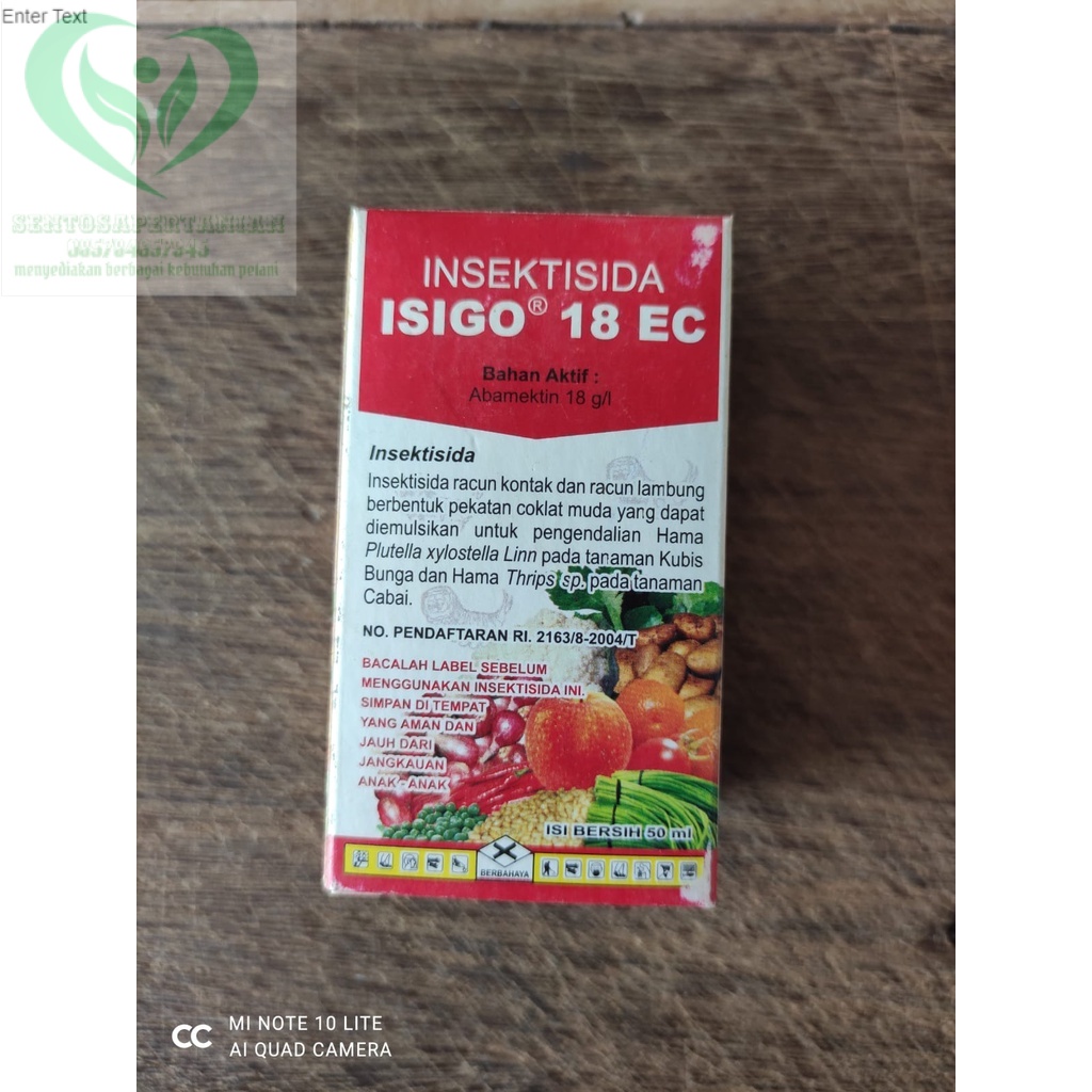 Jual Insektisida abamectin ISIGO 18EC isi 50ml dari SARI KIMIA UNGGUL ...