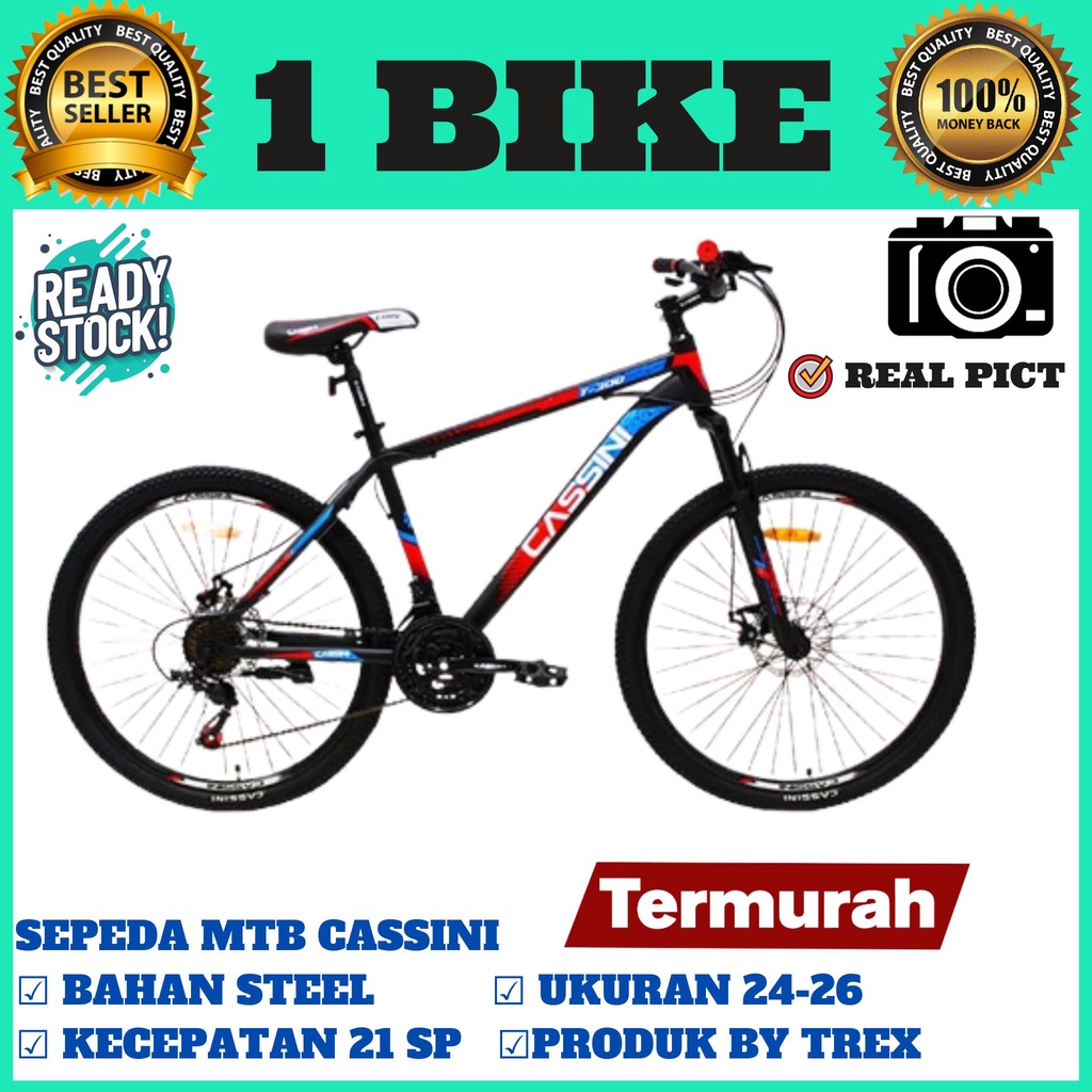 Jual SEPEDA GUNUNG MTB 24-26 inc TREX CASSINI T300 21sp Mtb Murah ...