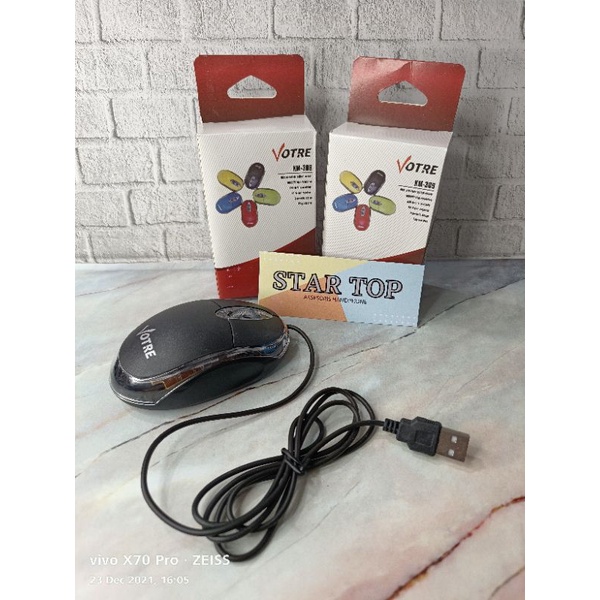 Jual [Paket Bundling] Mouse VOTRE KM-309 Optical Mouse Kabel USB ...