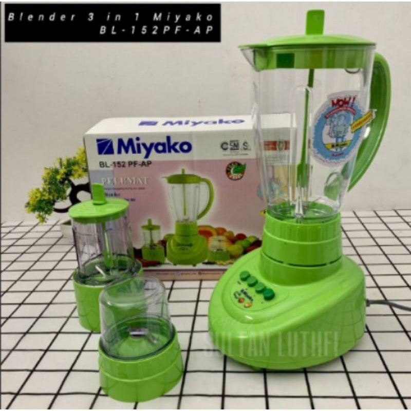 Jual Blender 3 in 1 Miyako BL-152PF/AP Plastik | Shopee Indonesia
