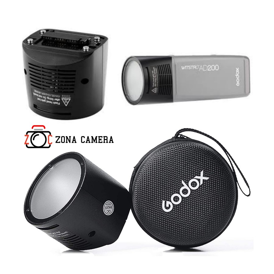 Jual Godox Witstro H200R Round Flash Head for AD200 Mount H 200 R H200 ...