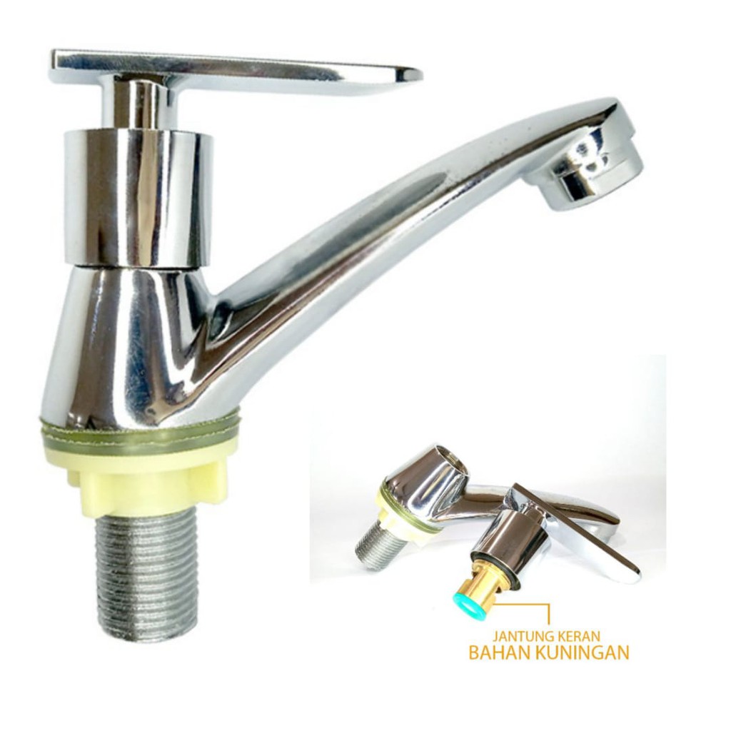 Jual Kran Wastafel Geser Engkol - 1/2 Inch | Shopee Indonesia
