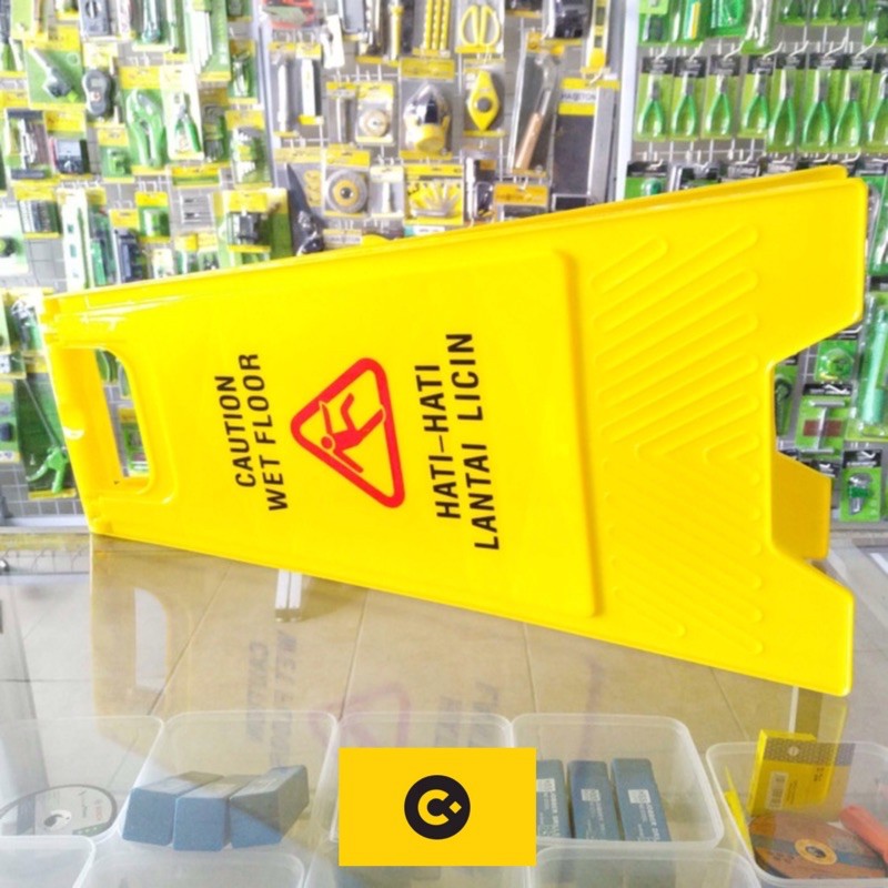 Jual PAPAN SIGN CAUTION WET FLOOR RRT TANDA AWAS LANTAI LICIN SAFETY ...