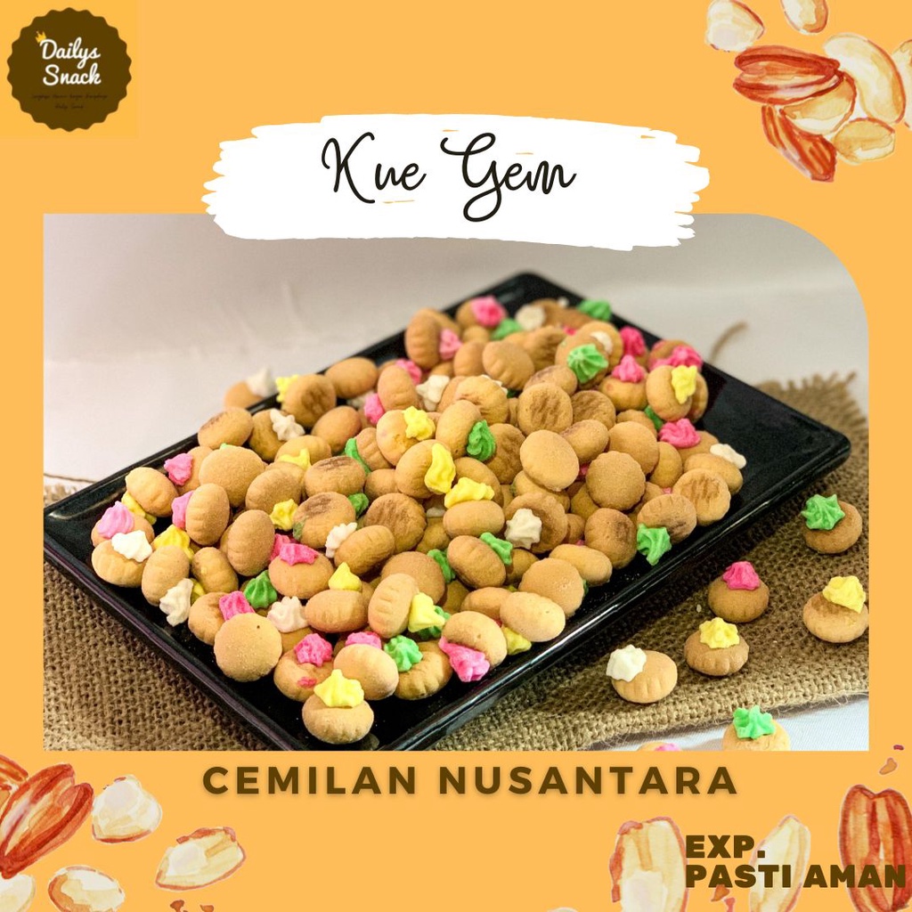 Jual SNACK KILOAN / MAKANAN RINGAN - KUE GEM 90 GRAM | Shopee Indonesia