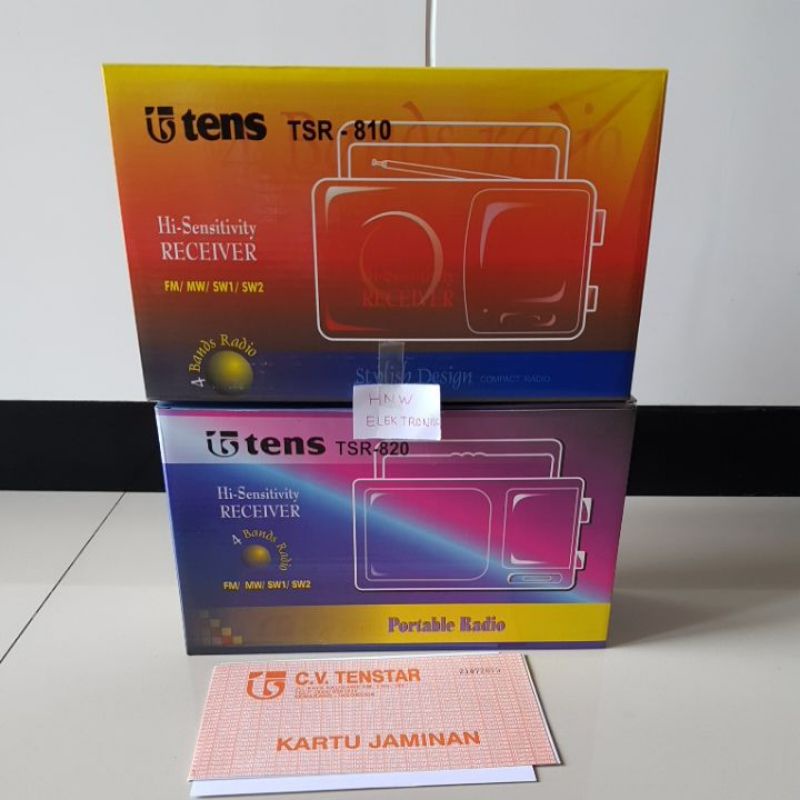 Jual Radio chas cas portable baterai Tens Ten TSR 810 820 AM FMl SW AC ...