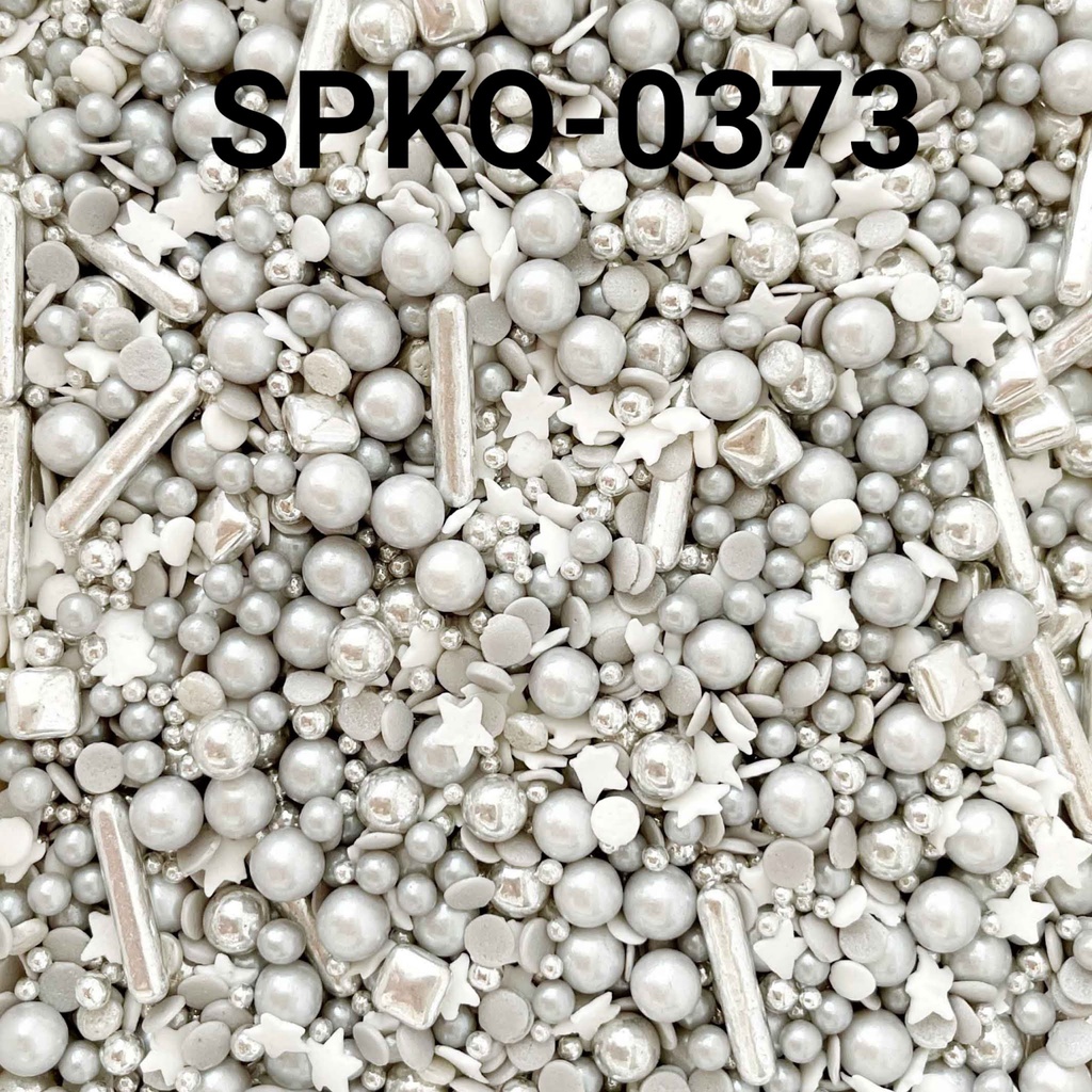 Jual SPKQ-0373 Sprinkles sprinkle springkel 250gr perak abu silver ...