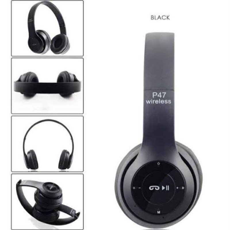 Jual Headset / Hendsfree / P47 Headphone Wireless Bluetooth Stereo 5.0+EDR ready Makassar ...