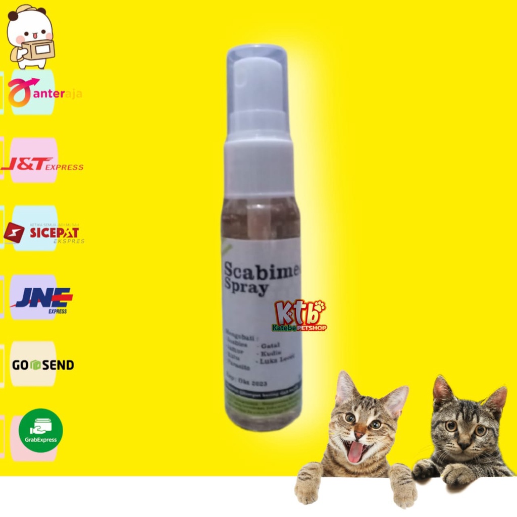 Jual obat scabies spray kulit Scabimec spray obat gatal2 kucing ...