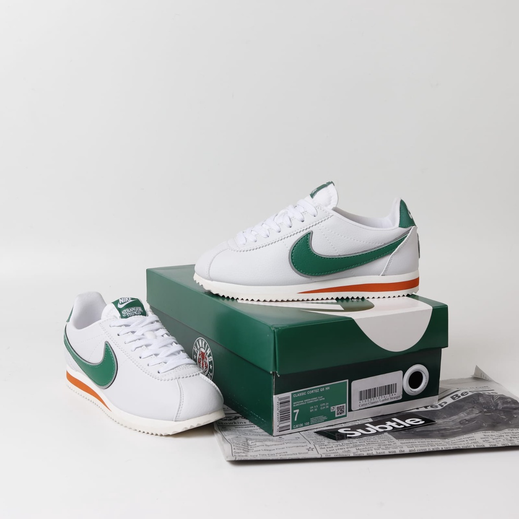 Jual Nike Cortez Classics Leather Stranger Things Hawkins | Shopee ...