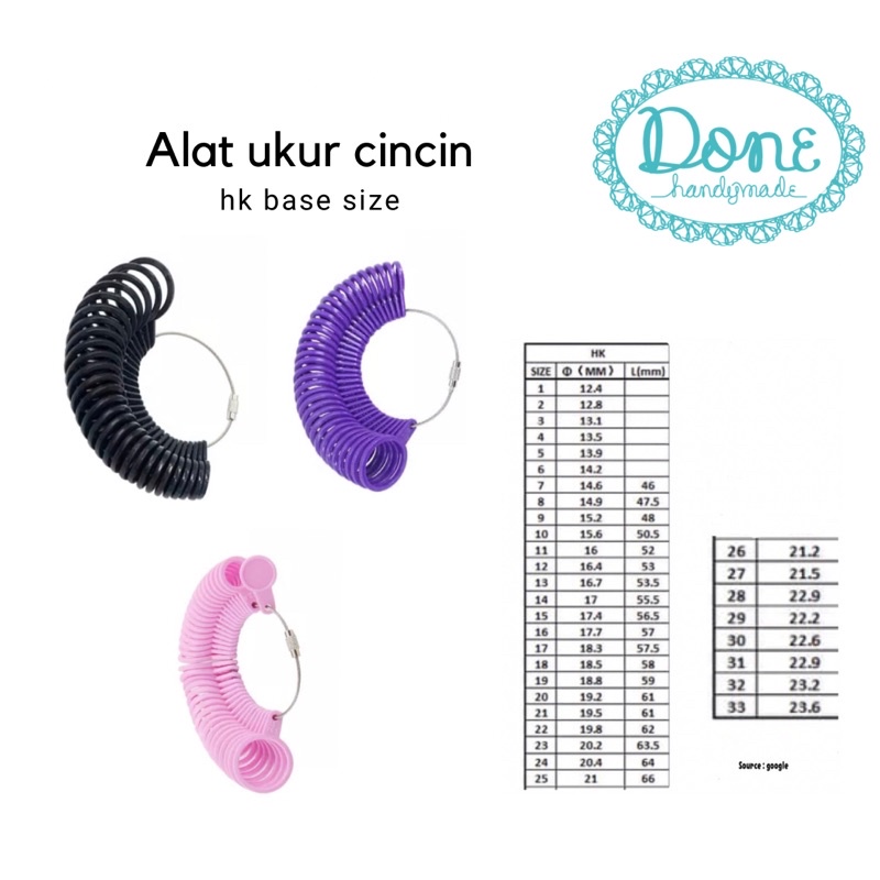 Jual Alat ukur cincin alat ukur lingkar jari finger measurement ring ...
