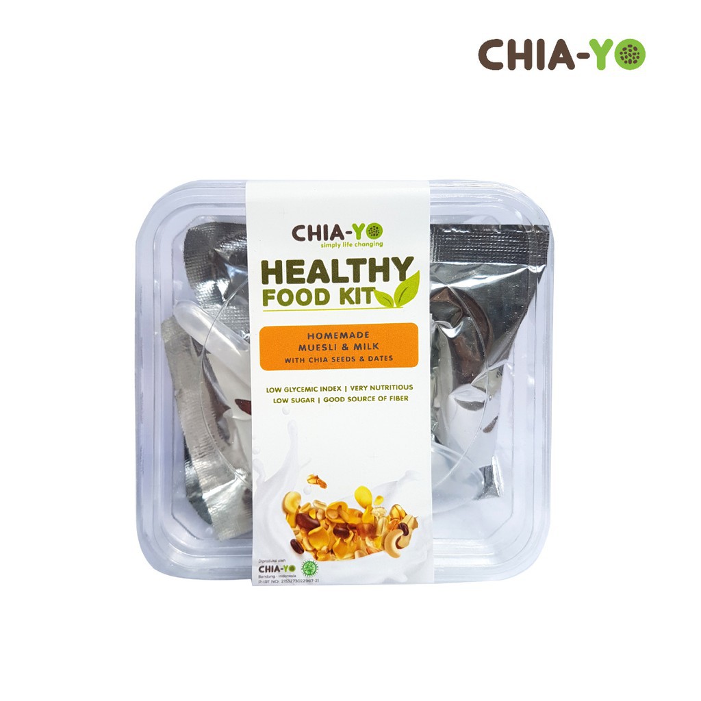 Jual Granola Healthy Food Kit Chiayo - Muesli (Lengkap dengan Susu ...