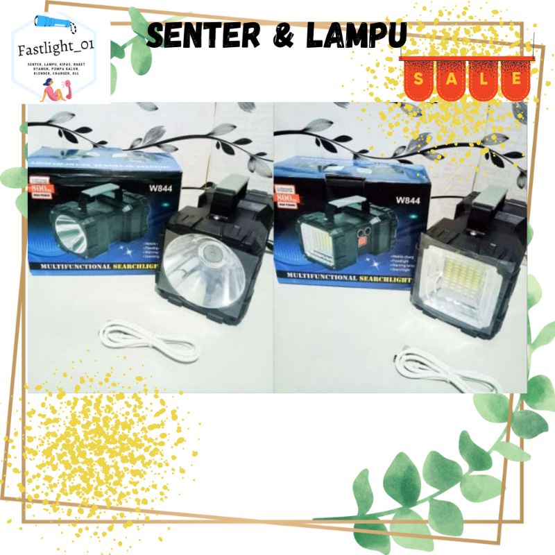 Jual Senter Multifunctional Searchlight W844 (45 SMD + LED) | Shopee ...