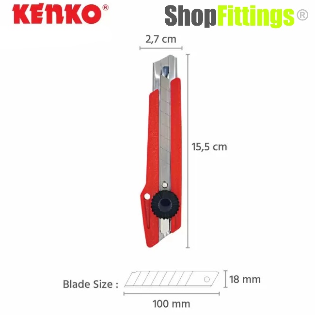 Jual Pisau Cutter Kenko A300 L500 Joyco A100 L150 Isi Refill Snap Blade ...