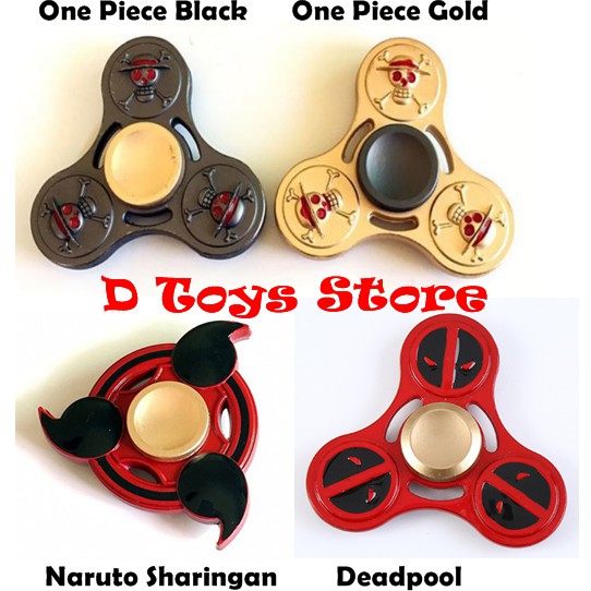 Jual Mainan Fidget Spinner Famous Anime/ Movie (Naruto, One Piece ...