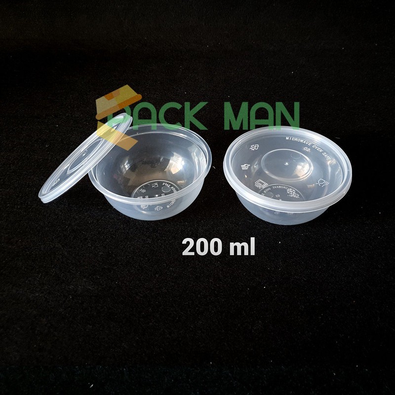 Jual Thinwall Bowl Bulat / Mangkok Plastik 200 ml | Shopee Indonesia