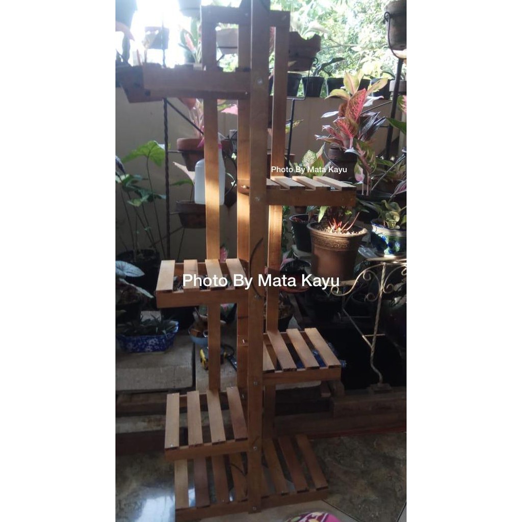 Jual Rak Kayu Pot Minimalis Nunukprima | Shopee Indonesia