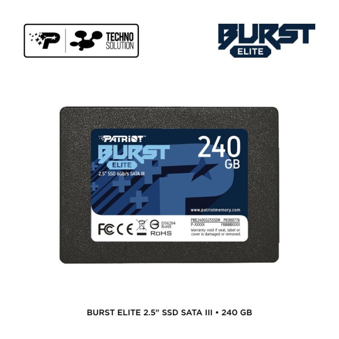 Jual Patriot Burst Elite 240GB 2.5 SATA III SSD Drive - Ssd | Shopee ...