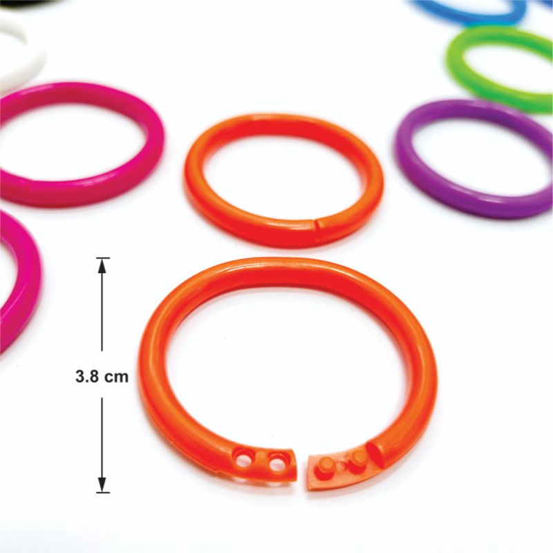 Jual Ring Plastik Buka Tutup Flashcard Binder Buku Notes Kartu Belajar ...