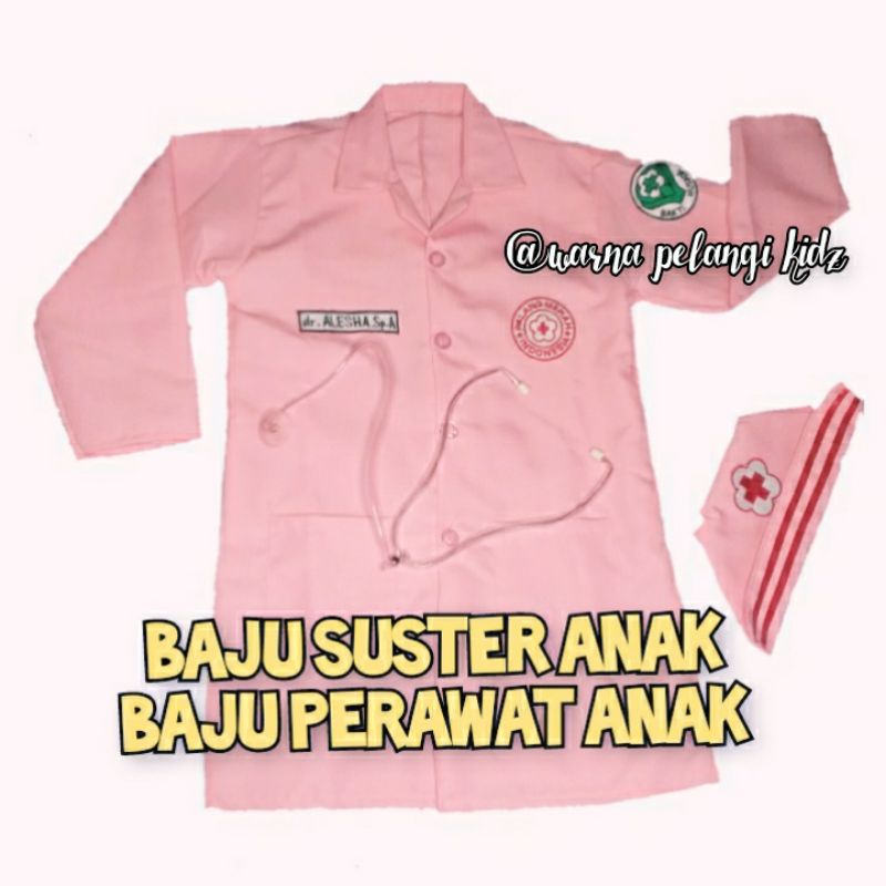 Jual BAJU SUSTER ANAK/ BAJU PERAWAT ANAK/ NEW RILIS/BAJU SUSTER WARNA ...