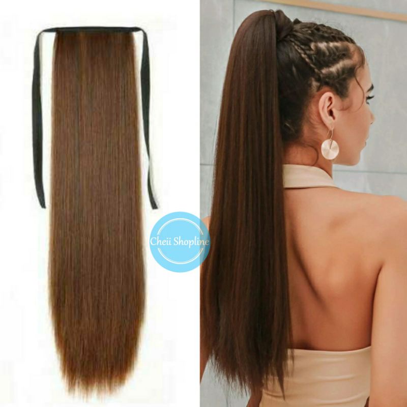 Jual CHEII Hair clip Big layer / Ponytail kuncir ikat / Rambut palsu ...