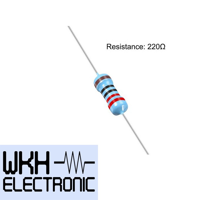 Jual RESISTOR 220OHM 220R 220 1/4W 1% METAL FILM | Shopee Indonesia