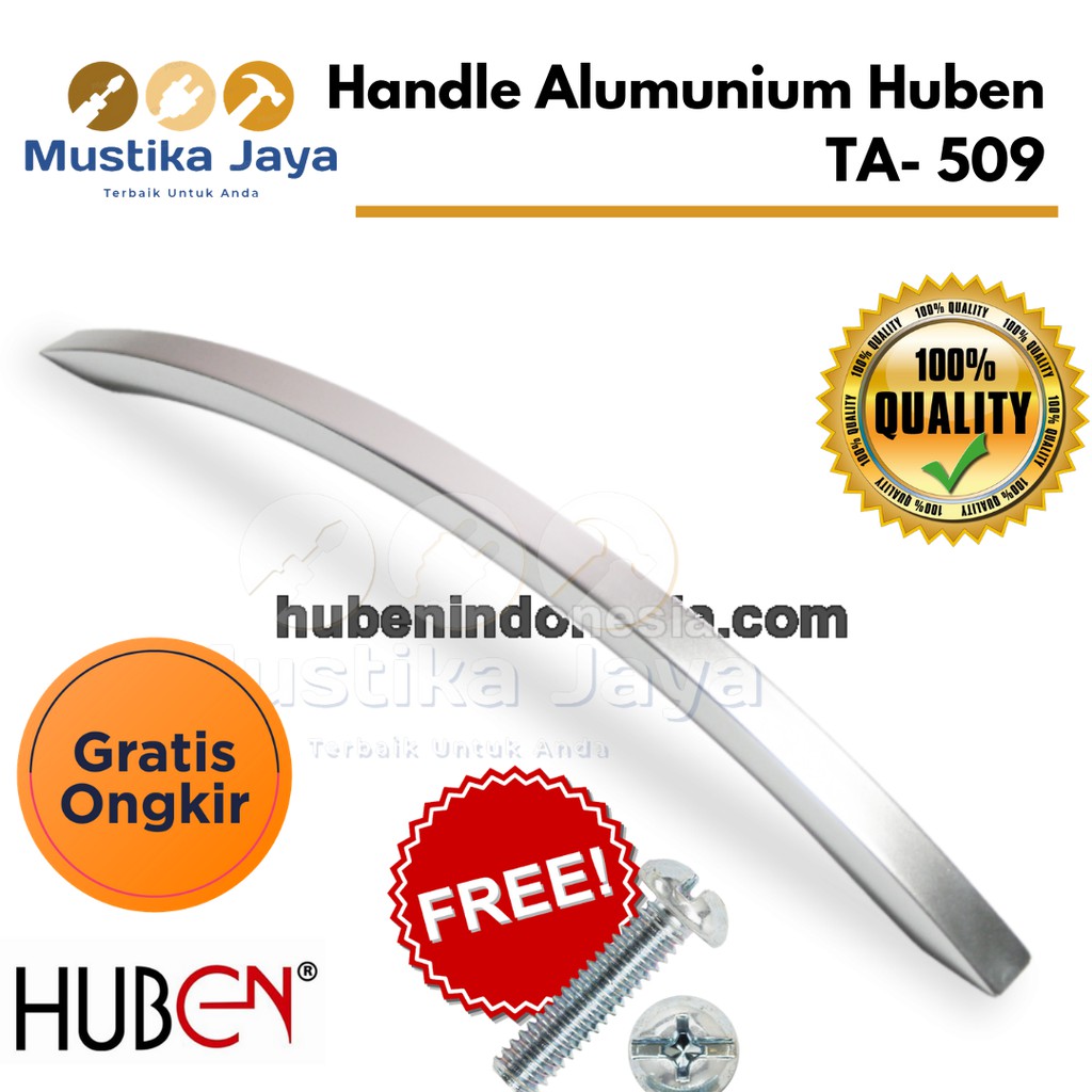 Jual Handle Tarikan Lemari Laci Stainless Alumunium Huben TA 509 ...
